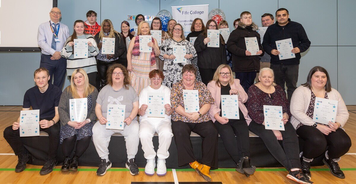 Learners celebrate success on the ‘Step In’ course | Fife Council